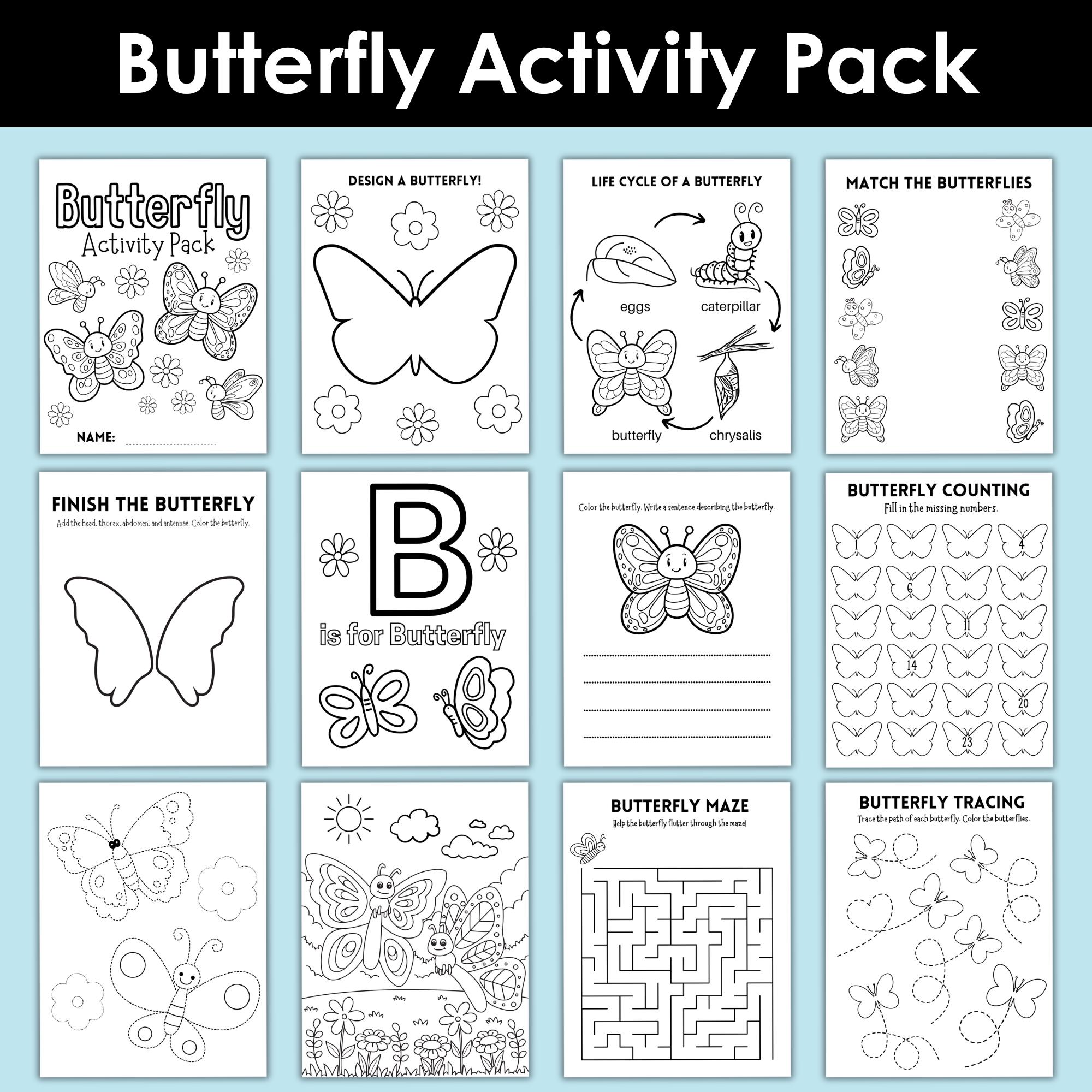 Butterfly Activities for Kids Printable | Butterfly Life Cycle ...