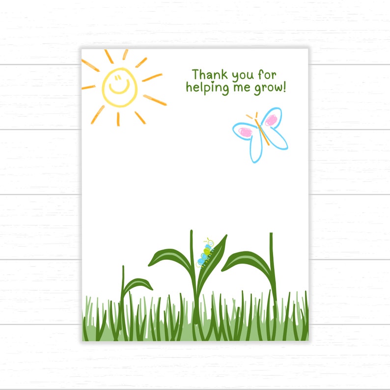Thank You for Helping Me Grow Handprint Art, Mother's Day Gift, Teacher Appreciate Gift ...