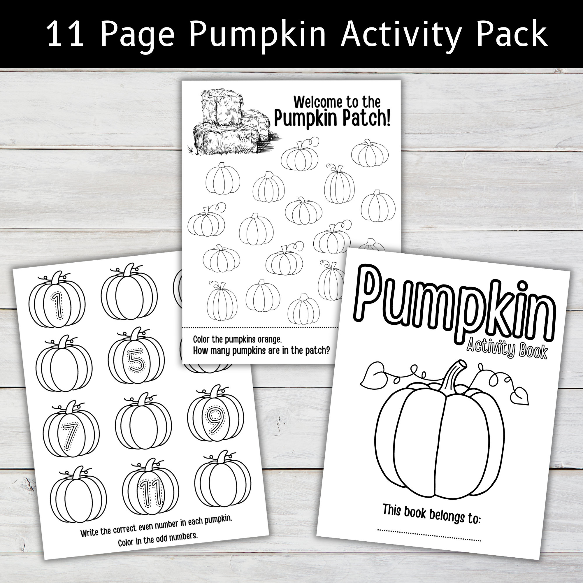Pumpkin Activities, Preschool Pumpkin Worksheets, Printable Pumpkin Activities, Pumpkin Bundle ...