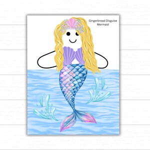 Mermaid Gingerbread Disguise, Disguise a Gingerbread Man Project ...