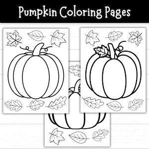 Pumpkin Coloring Pages, Fall Pumpkin and Leaf Coloring Pages, Fall ...