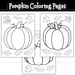 Pumpkin Coloring Pages, Fall Pumpkin and Leaf Coloring Pages, Fall ...