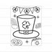 St. Patrick’s Day Coloring Pages for Kids Printable, Leprechaun Hat ...