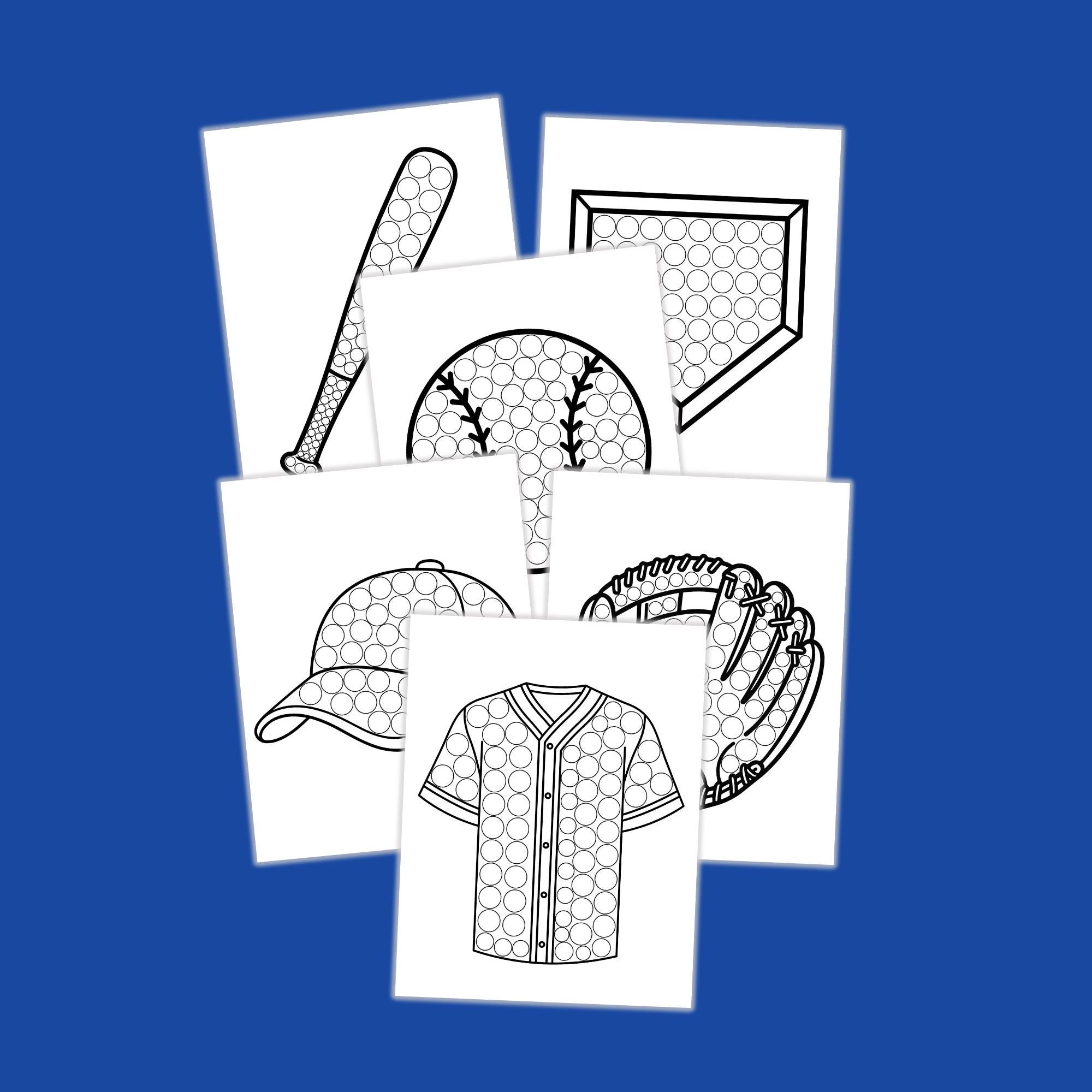 Baseball Dot Marker Activity Pack for Kids | Do A Dot Printable ...