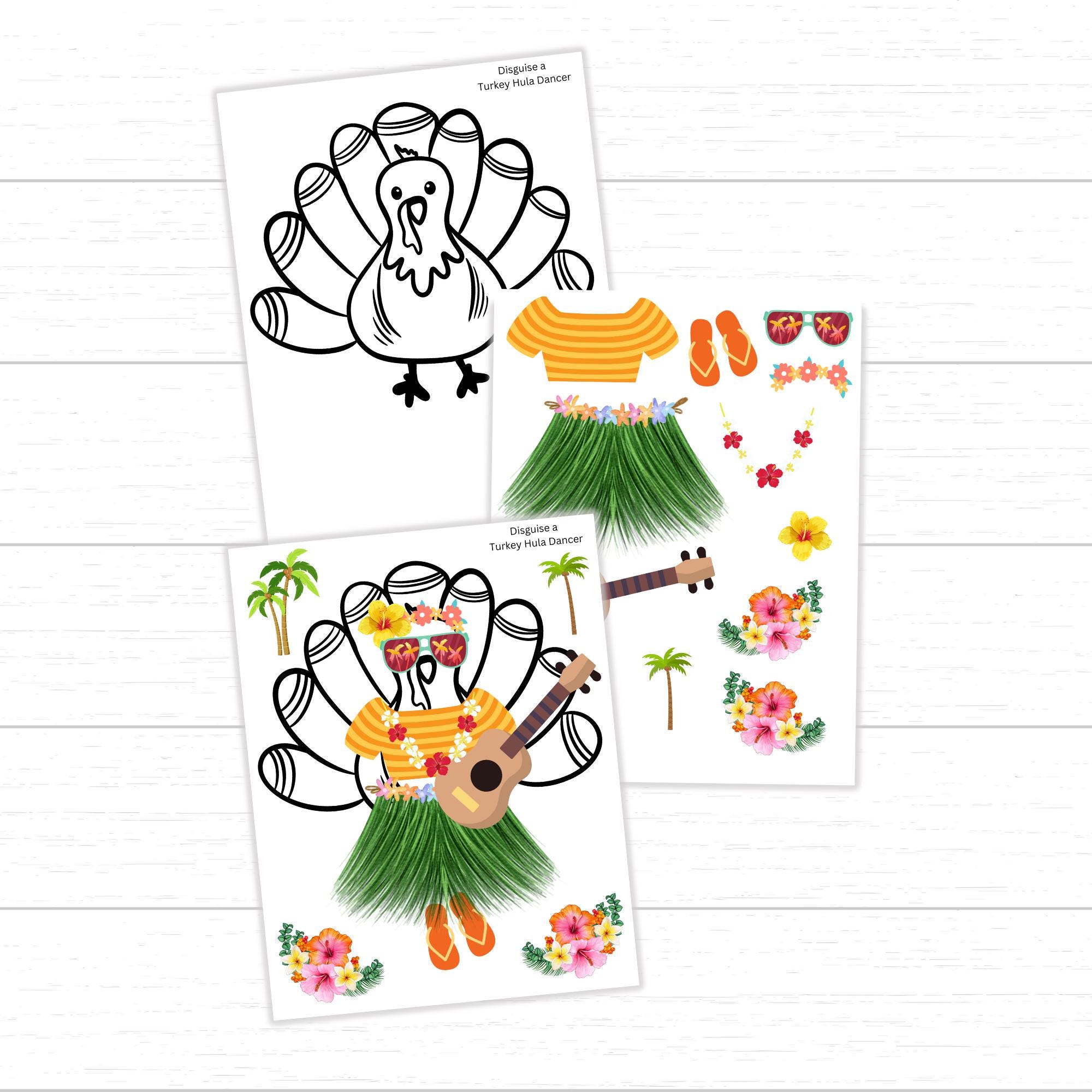 Disguise a Turkey Hawaiian Hula Dancer, Hula Dancer Turkey, Turkey ...