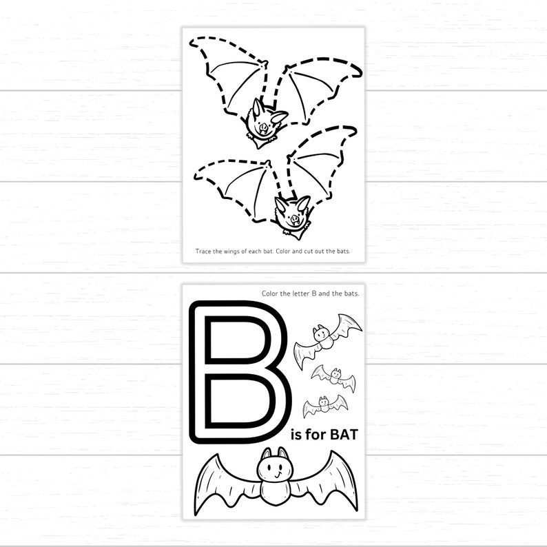 Bat Activity Pack Printable, Bat Worksheets, Bat Unit, Bat Learning Set ...