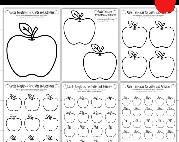 3D Apple Basket Craft for Kids - Etsy Canada