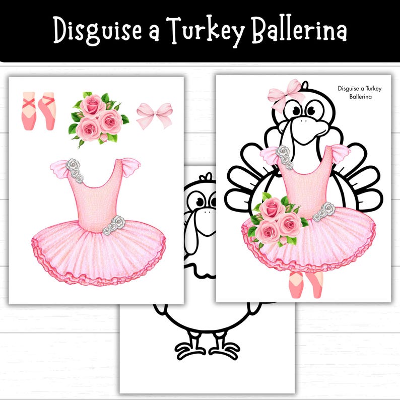 Disguise a Turkey Ballerina, Ballerina Turkey Disguise, Dancer Turkey ...