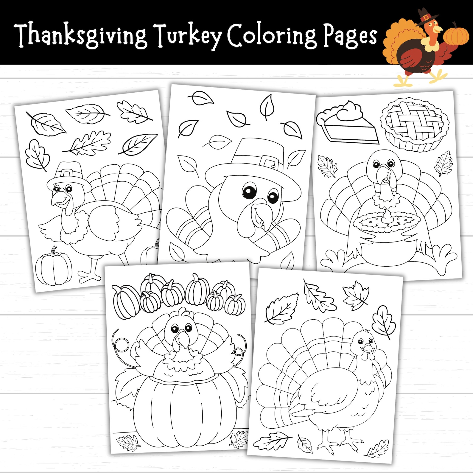 Thanksgiving Turkey Coloring Pages, Printable Turkey Coloring Pages ...