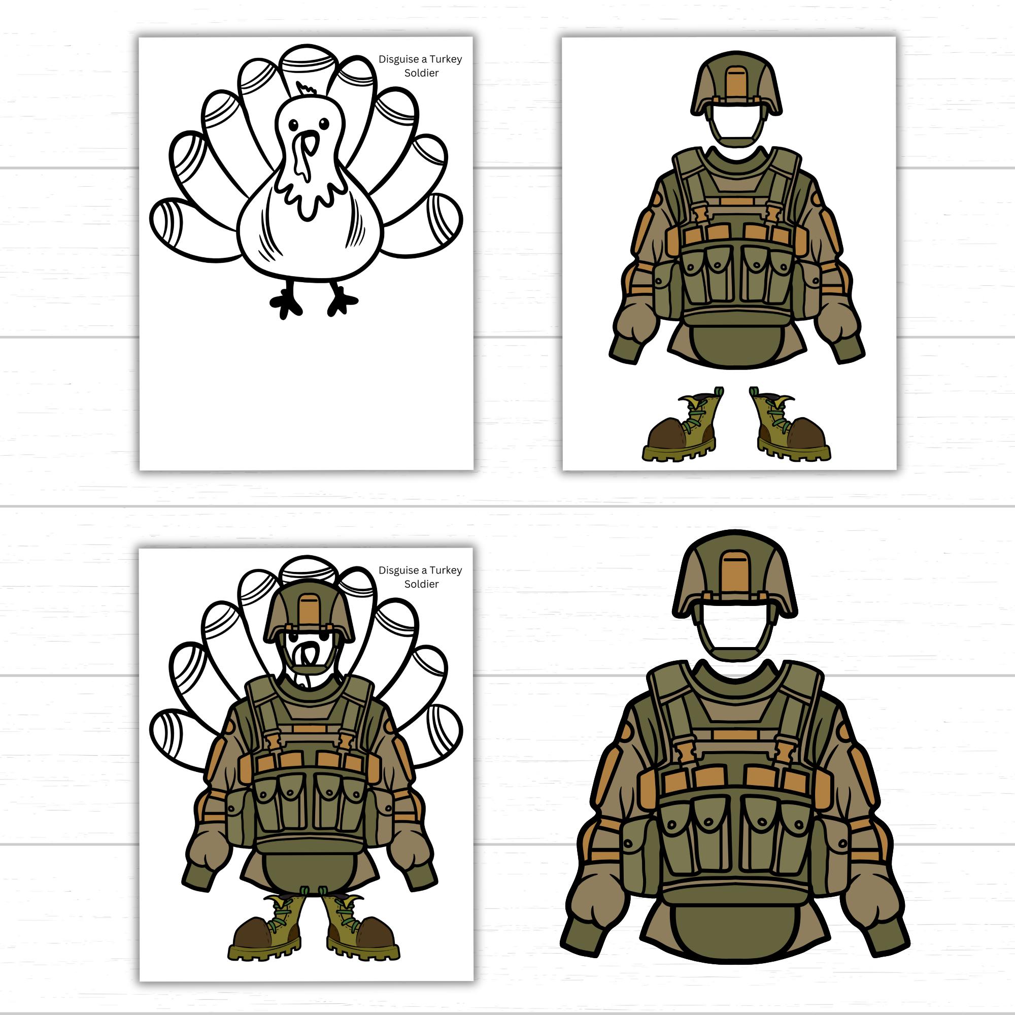 Disguise a Turkey Soldier, Soldier Turkey, Turkey in Disguise Project ...