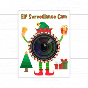 Elf Surveillance Cam Printable | Christmas Elf Activity for Kids | Elf ...