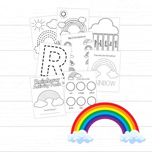 Rainbow Activity Pack, Printable Rainbow Activities, Rainbow Worksheets ...