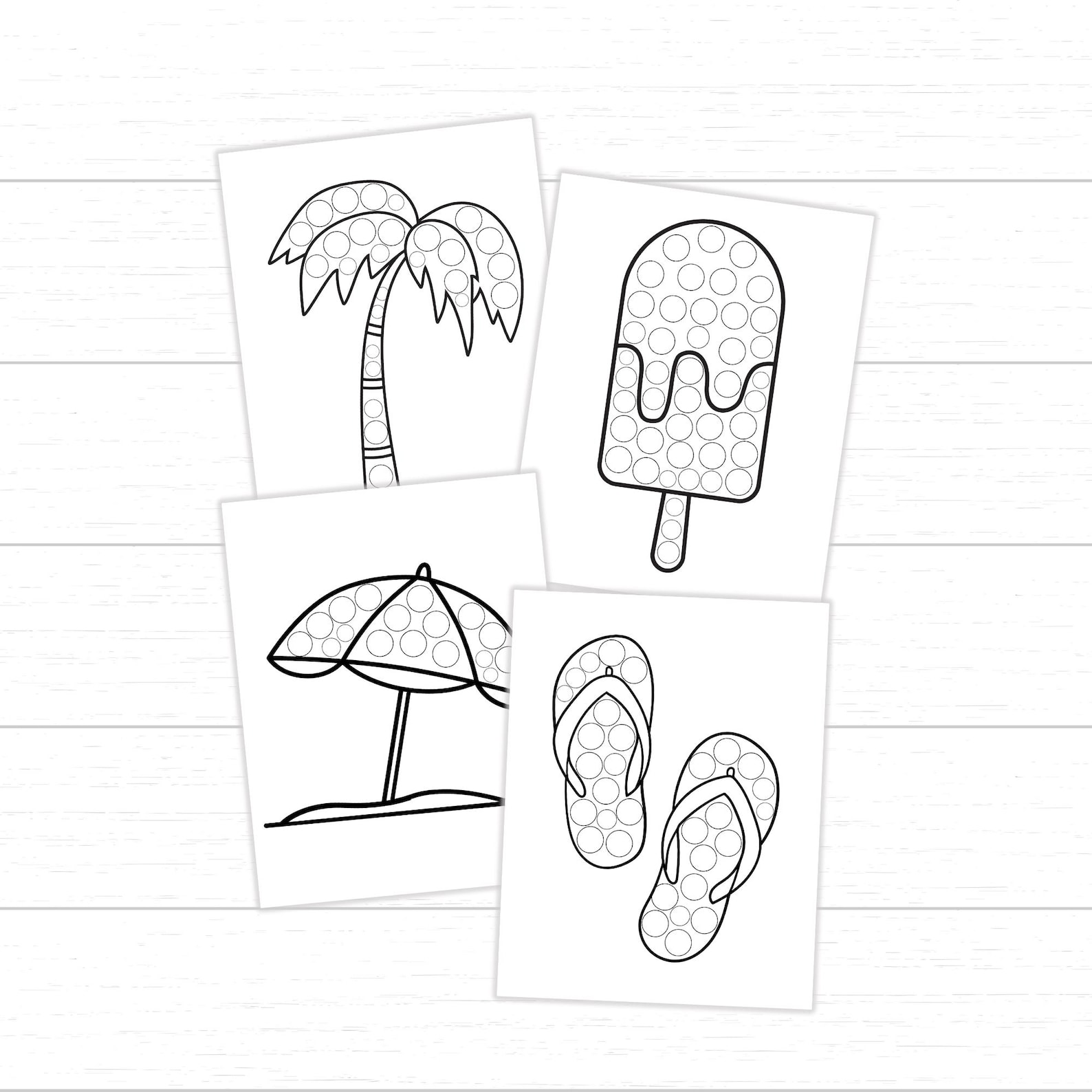 Summer Dot Marker Printables for Toddlers (ages 2-5) | 12 No Prep Do A ...