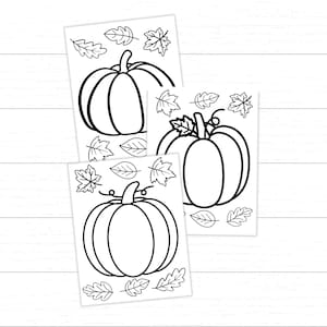 Pumpkin Coloring Pages, Fall Pumpkin and Leaf Coloring Pages, Fall ...