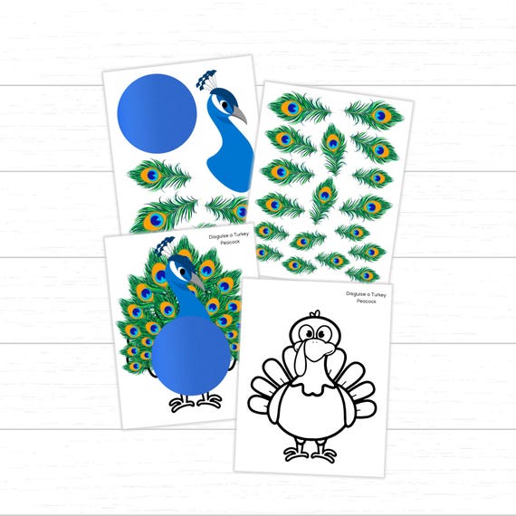 Plantilla De Pavo Imprimible