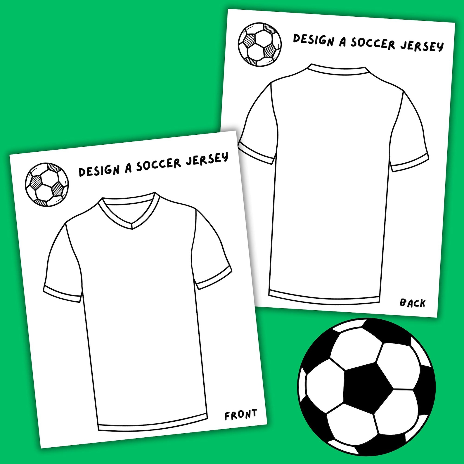 Design Your Own Soccer Jersey Printable for Kids – Fun Soccer Activity ...
