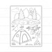 Printable Camping Coloring Pages for Kids, Tent and Camper Coloring ...