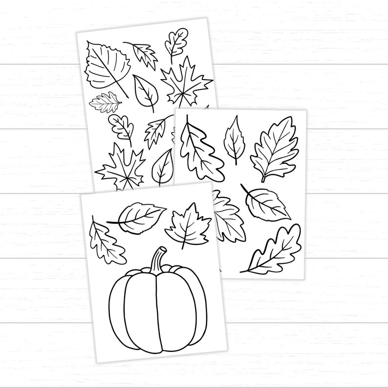 Fall Leaf Coloring Pages, Fall Leaf Activities, Fall Leaf Activity Pack ...
