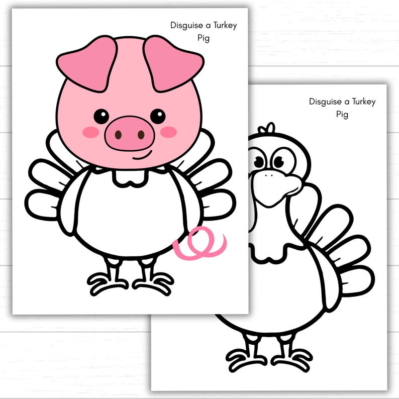 Disguise a Turkey Farm Animal Bundle, Farm Animal Thanksgiving Craft ...