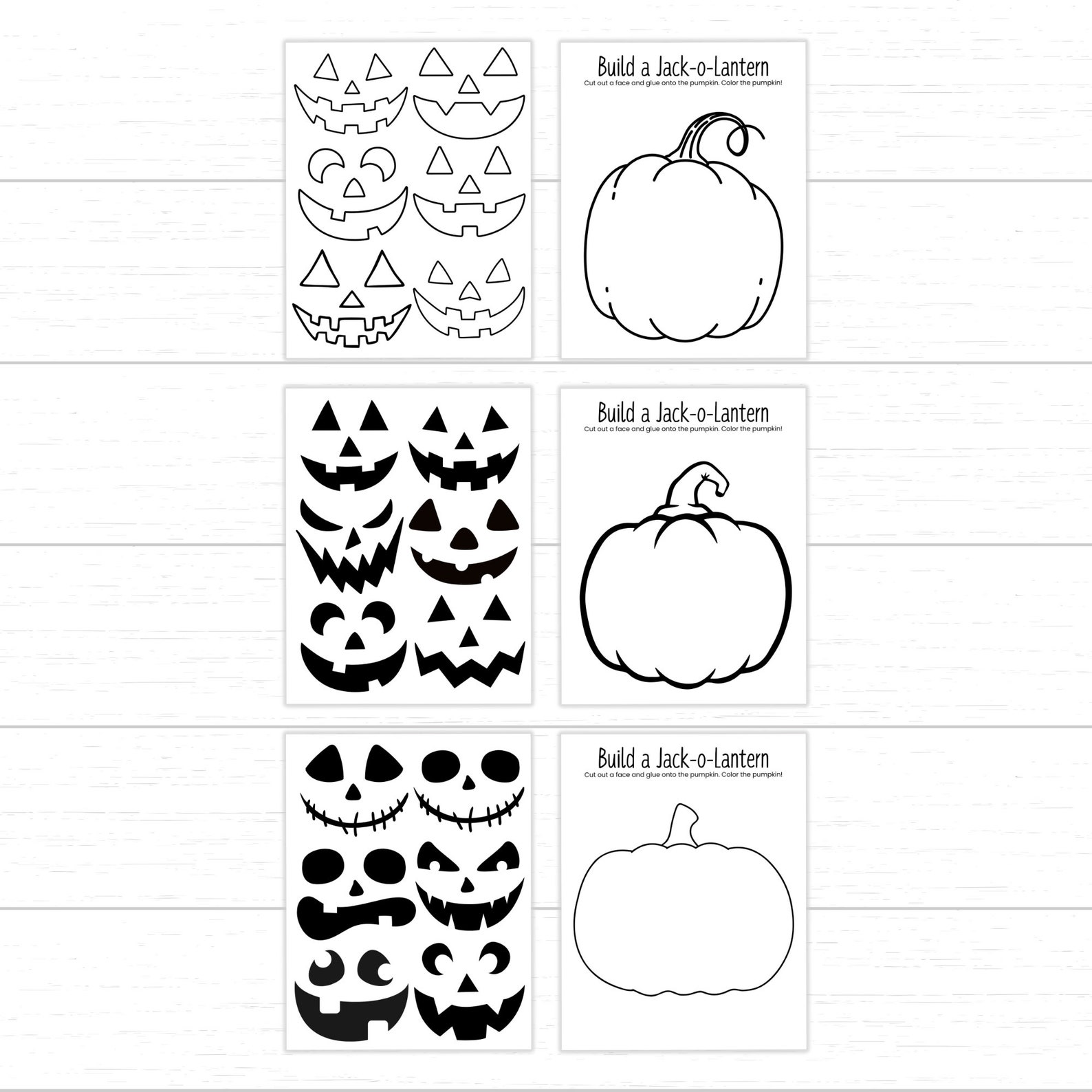 Build A Jack-o-lantern, Jack-o-lantern Faces, Pumpkin Faces, Jack-o ...