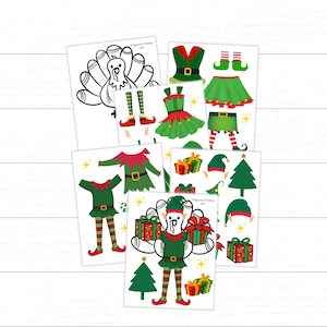 Disguise a Turkey Elf, Elf Turkey, Turkey Printables, Turkey in ...