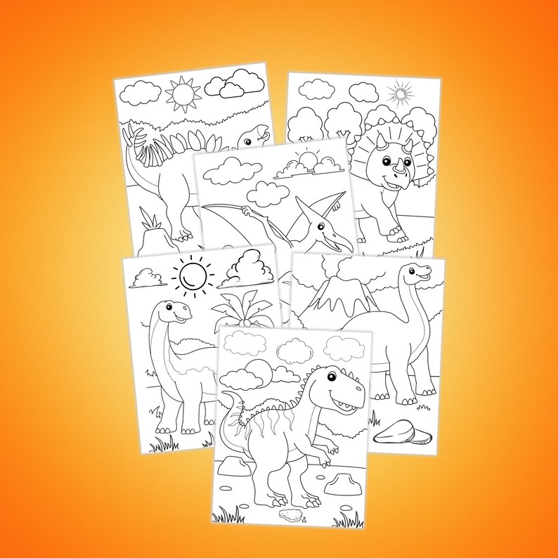 Dinosaur Coloring Pages, Dinosaur Activities for Kids, Printable ...