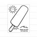 Design Your Own Ice Cream Pop Coloring Page, Summer Printable (PDF) - Etsy