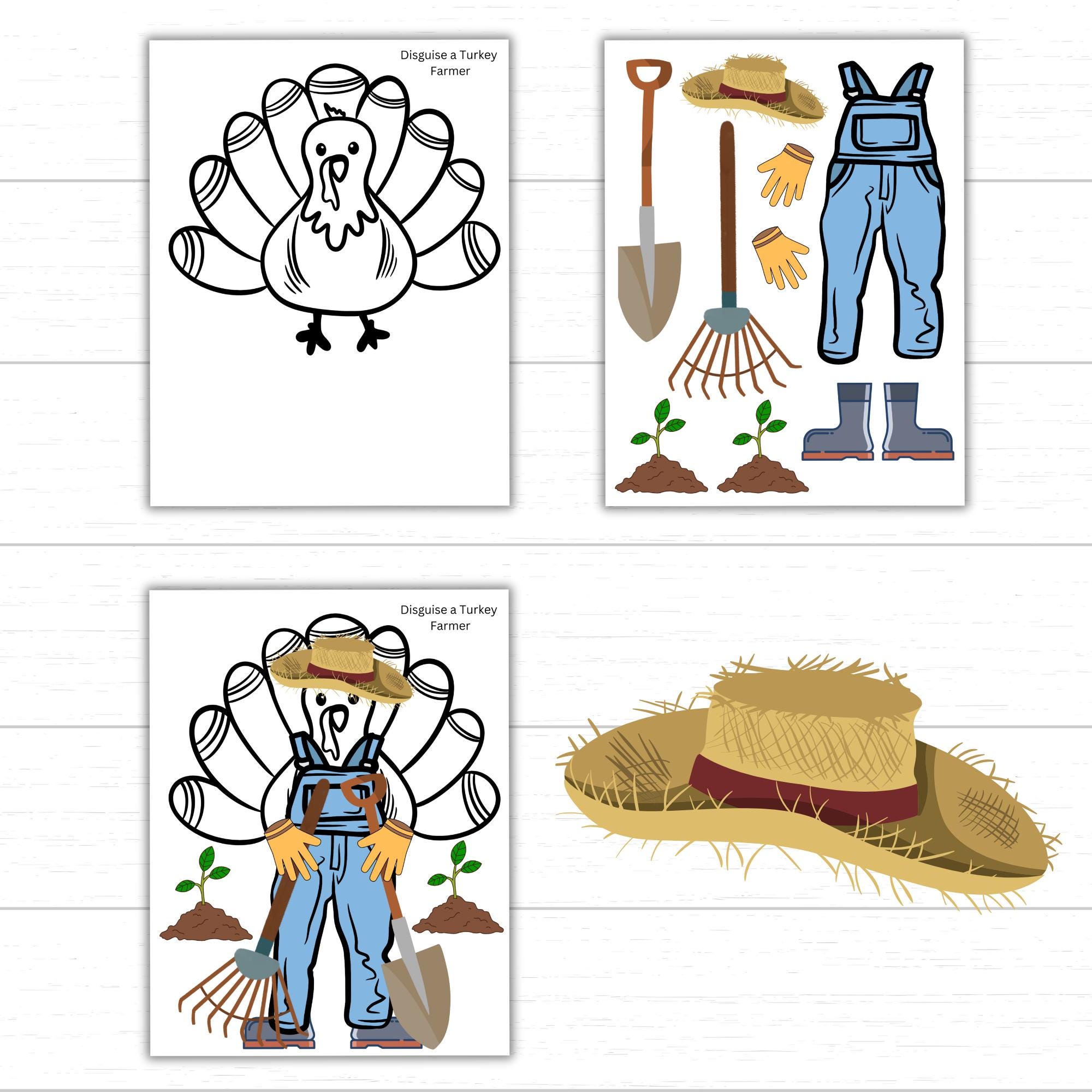 Disguise a Turkey Farmer, Farmer Turkey, Turkey in Disguise Project ...