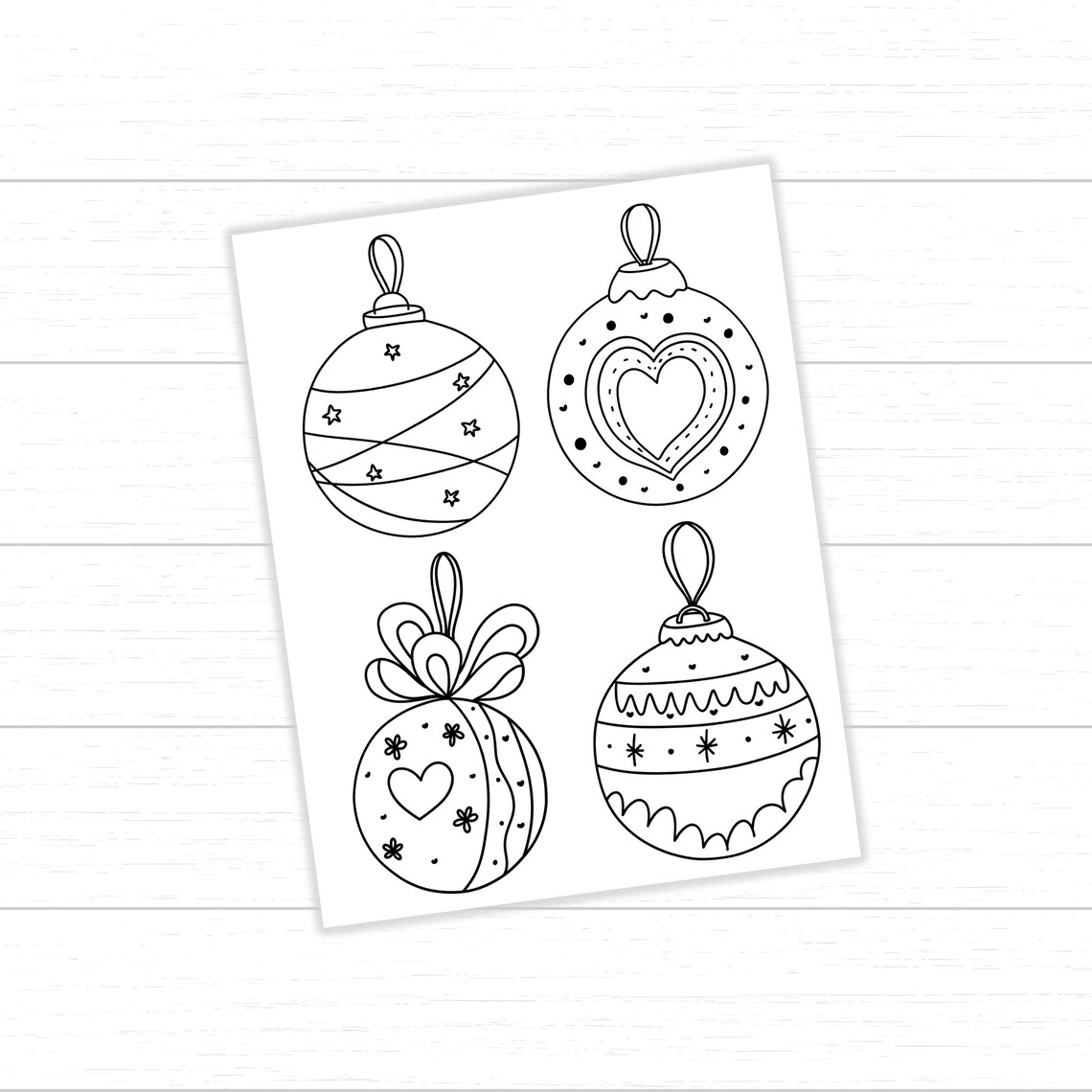 Christmas Ornament Coloring Pages, Printable Ornaments for Kids ...