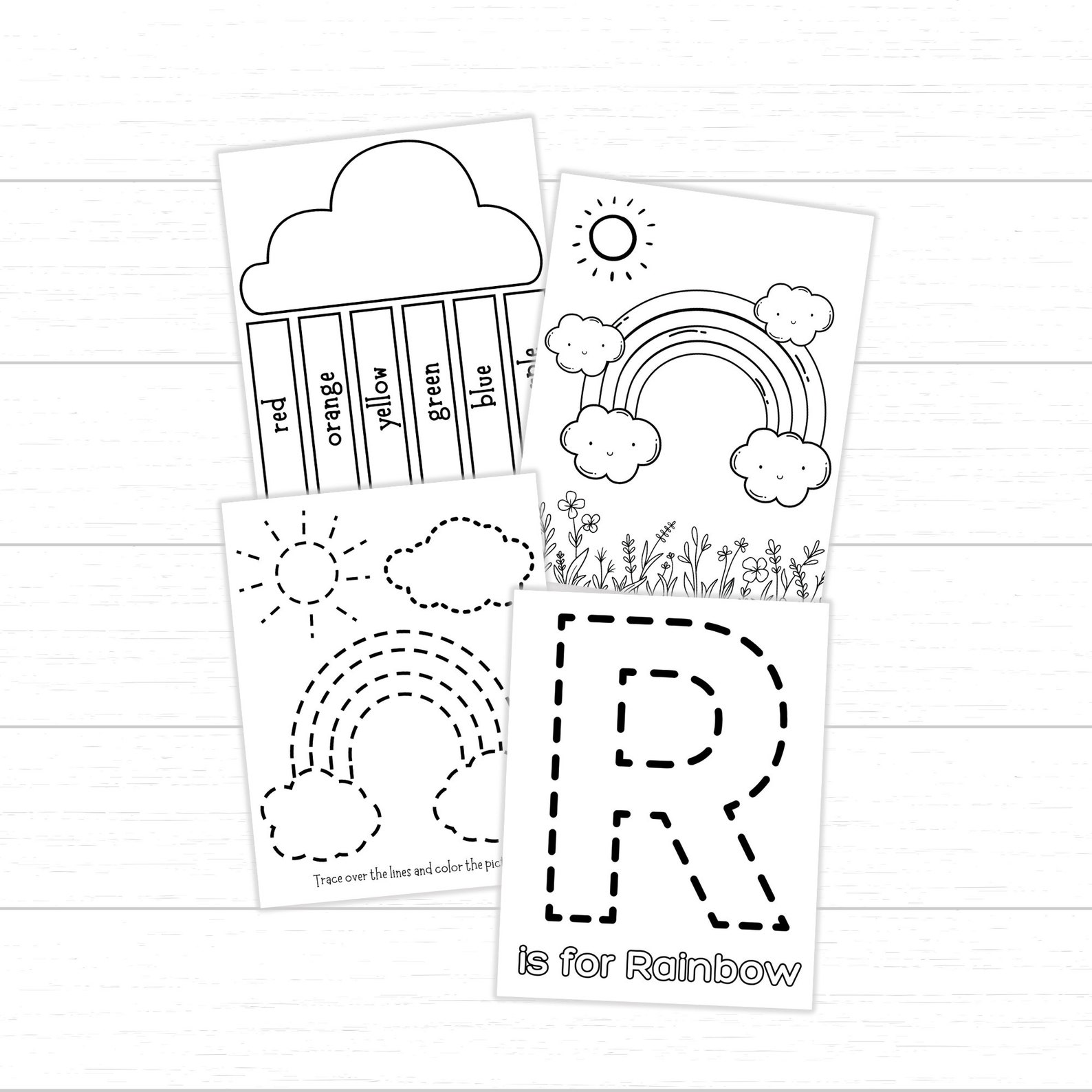Rainbow Activity Pack, Printable Rainbow Activities, Rainbow Worksheets ...