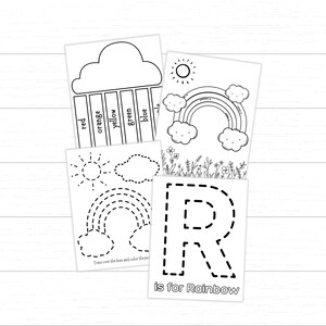 Rainbow Activity Pack, Printable Rainbow Activities, Rainbow Worksheets ...