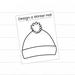 Design a Winter Hat, Printable Winter Activities, Winter Hat Template ...