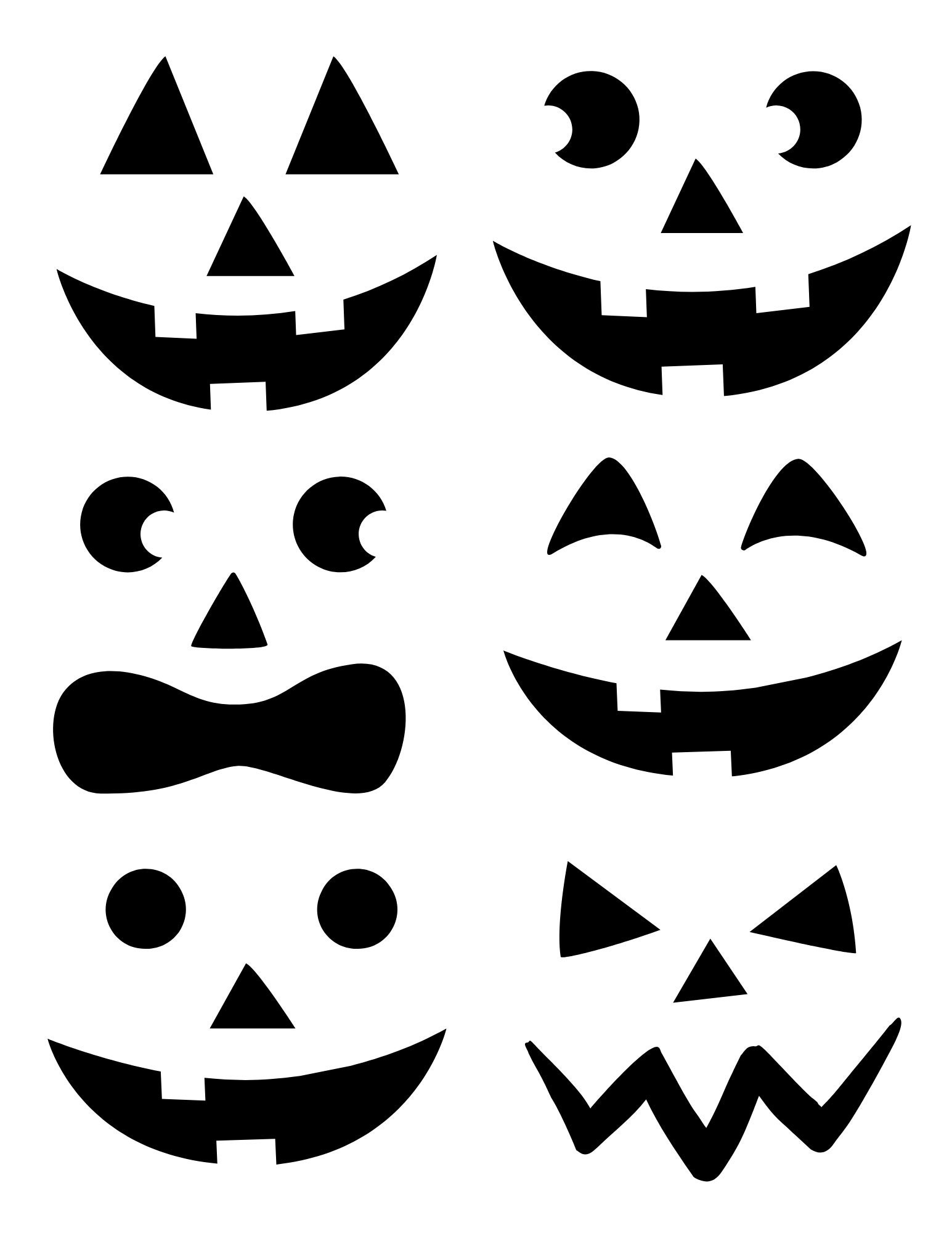 Build A Jack-o-lantern, Pumpkin Faces, Halloween Activity, Build A ...