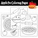 Apple Pie Coloring Pages Printable, Apple Activities, Fall Apple ...