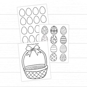 Build an Easter Basket Printable, Printable Easter Basket Coloring Page ...