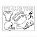 Football Activity Placemats for Kids, Printable Football Activities ...