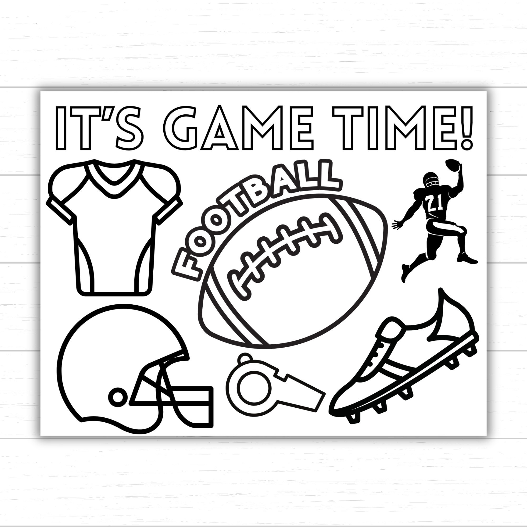 Football Activity Placemats for Kids, Printable Football Activities ...