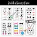 Build a Bunny Face Printable Kids Activity, Cut and Paste Animal Craft ...