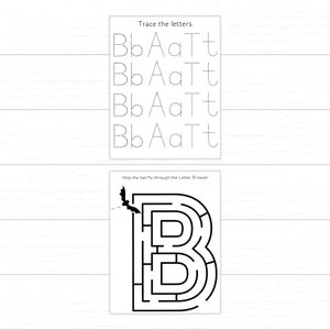 Bat Activity Pack Printable, Bat Worksheets, Bat Unit, Bat Learning Set ...