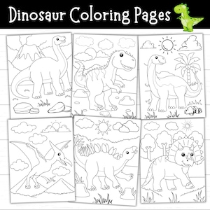 Dinosaur Coloring Pages, Dinosaur Activities for Kids, Printable ...