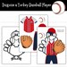 Disguise a Turkey Baseball Player, Printable Turkey Disguise, Sports ...