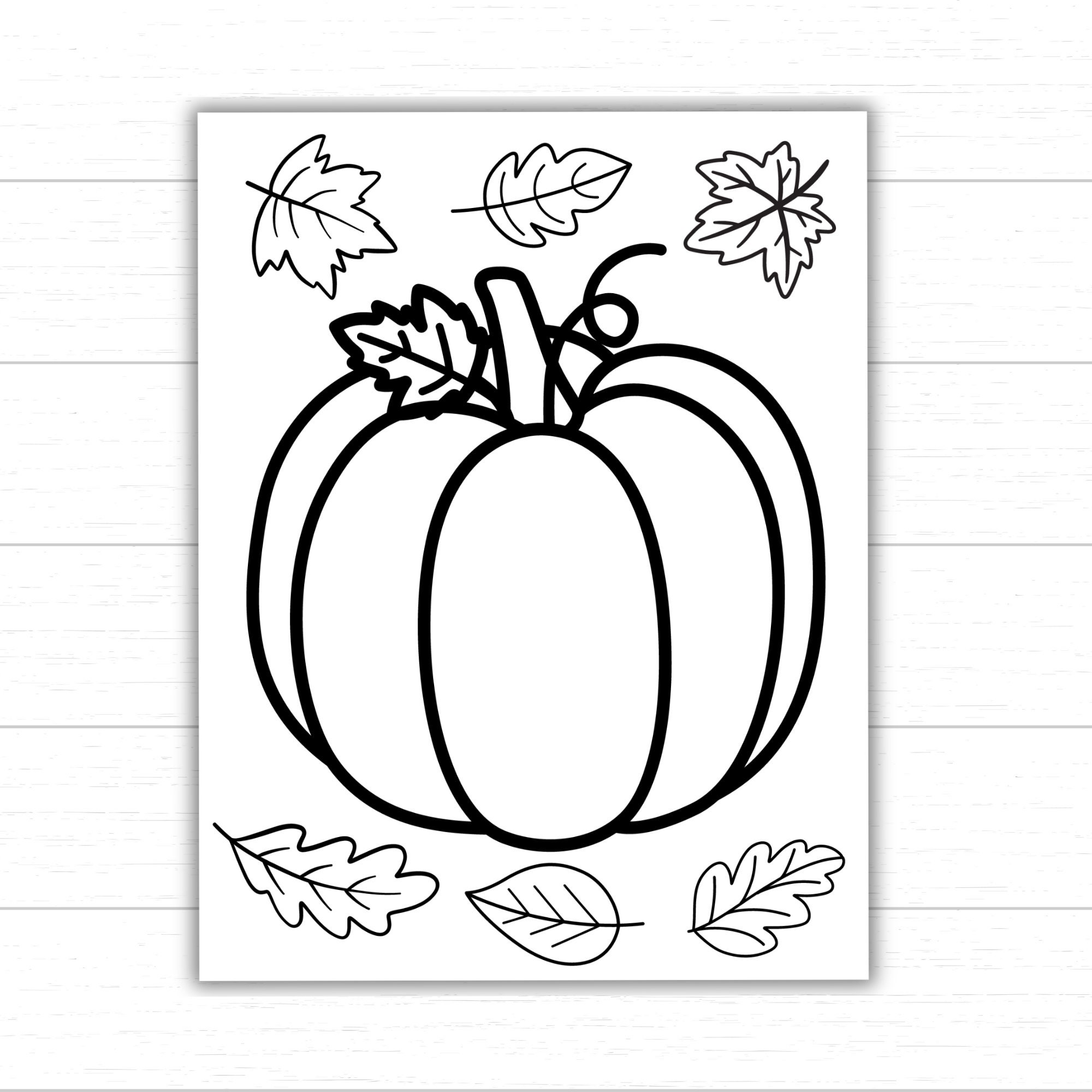 Pumpkin Coloring Pages, Fall Pumpkin and Leaf Coloring Pages, Fall ...