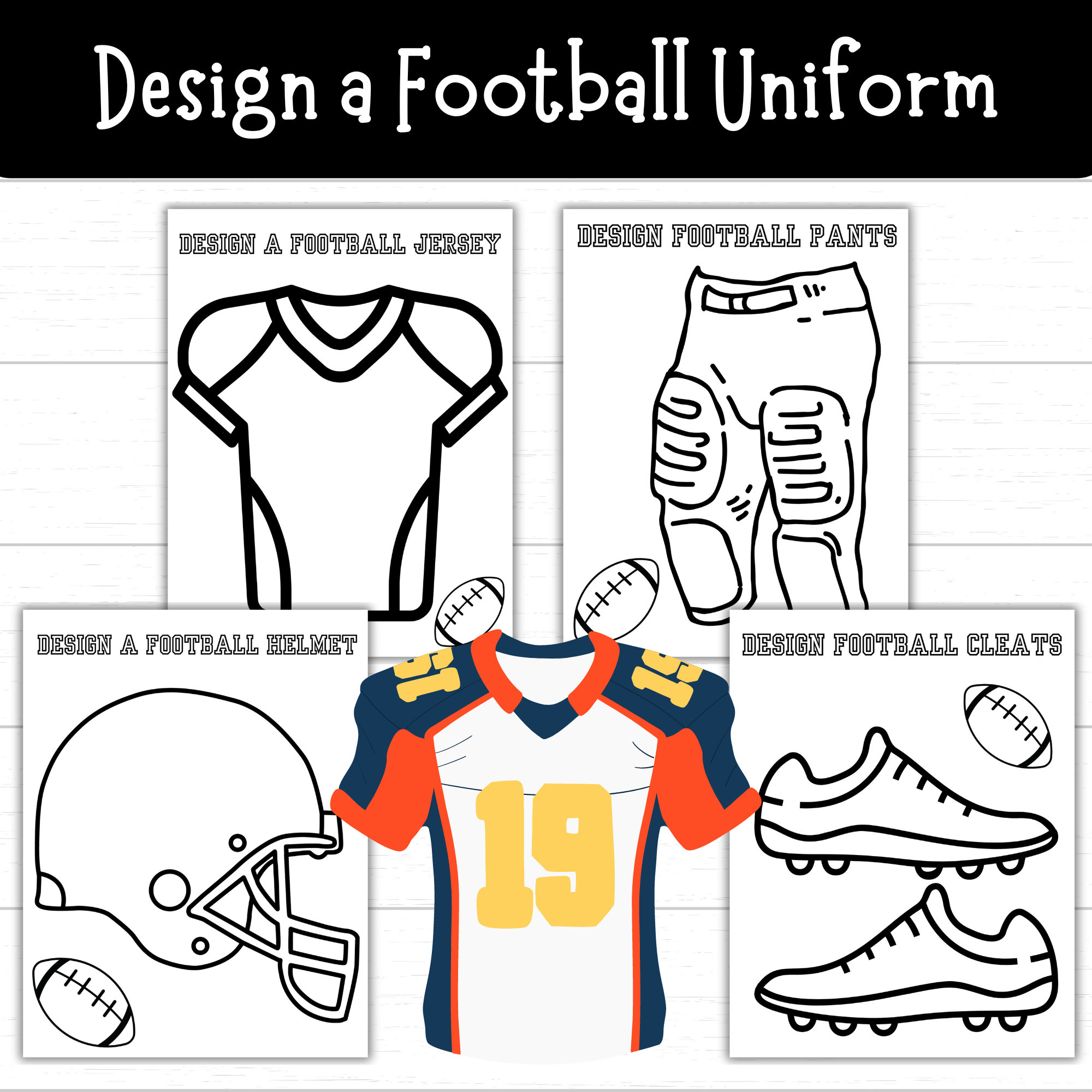 Design a Football Uniform, Design a Football Jersey, Football Cleats ...