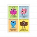 Monster Valentine's Day Cards, Printable Monster Valentines, Monster ...