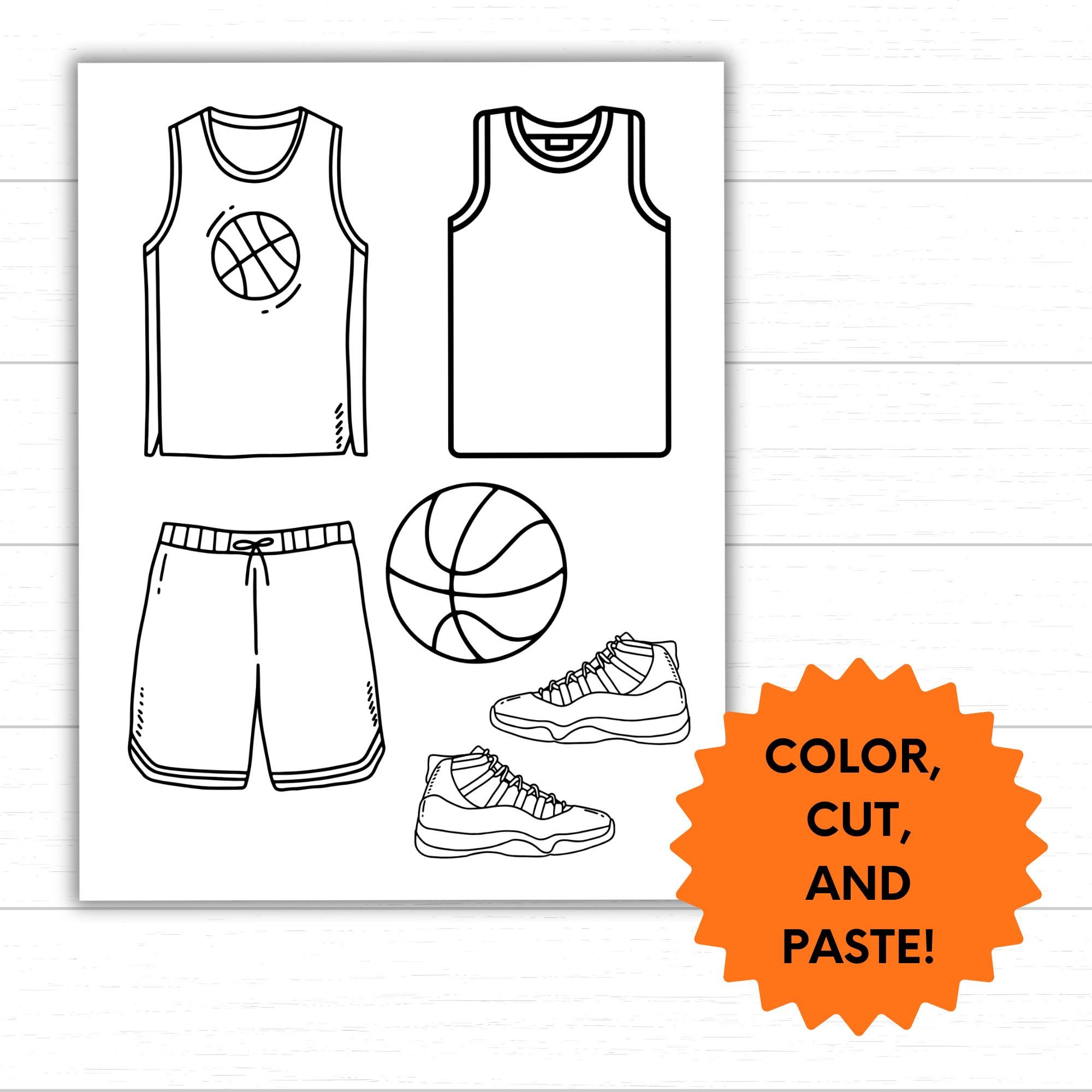 Disguise a Turkey Basketball Player, Printable Basketball Uniform ...