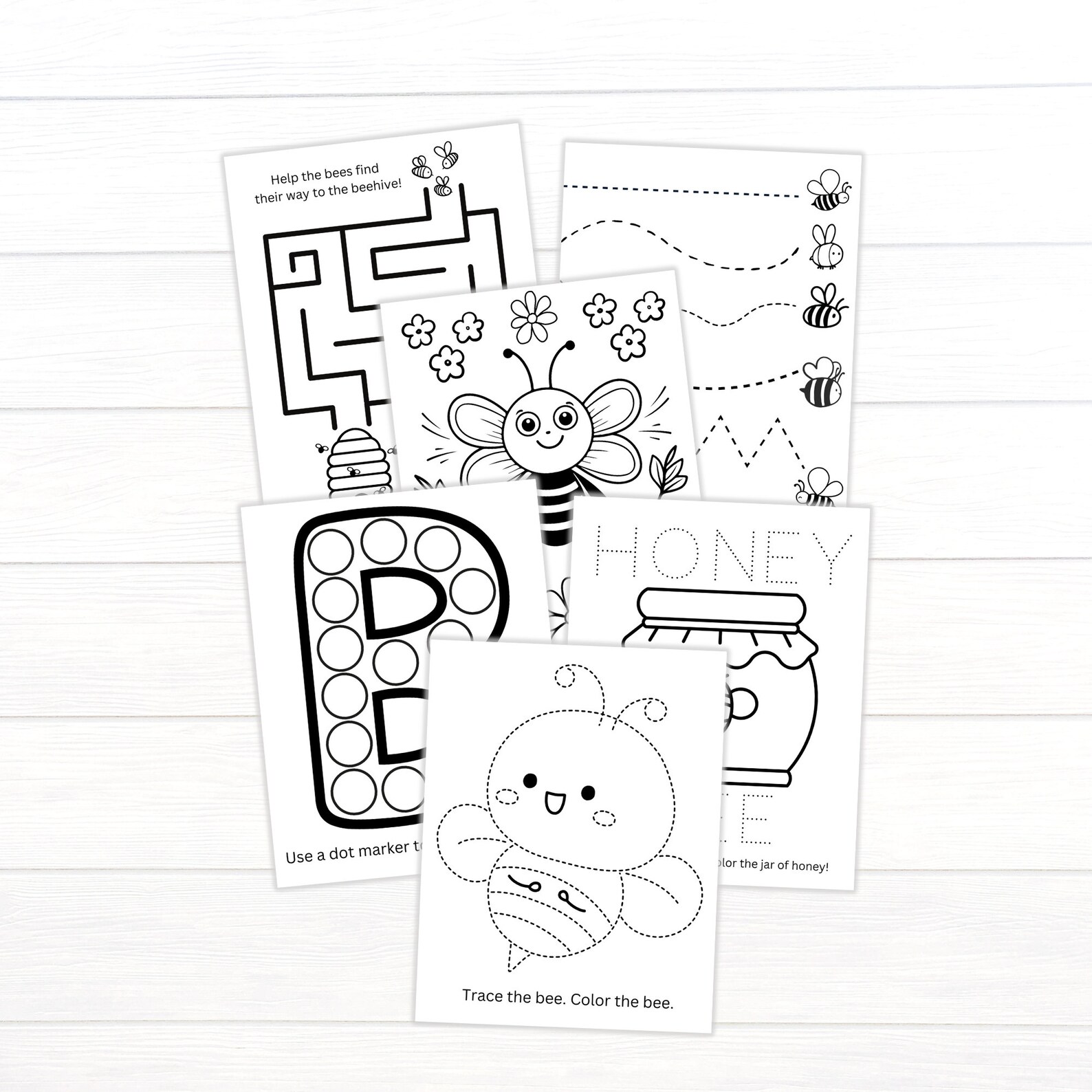 Bee Activity Pack, Printable Bee Activities, Activity Pack for Kids ...
