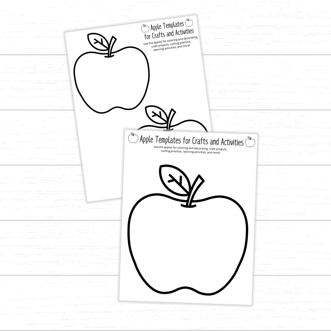Apple Templates for Crafts and Activities, Apples to Color, Apples to ...