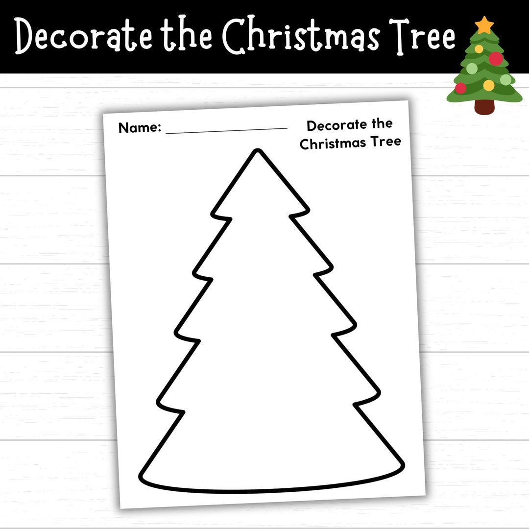 Decorate the Christmas Tree, Christmas Tree Craft, Christmas Tree ...