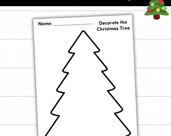 Decorate the Christmas Tree, Christmas Preschool Printable, Christmas ...