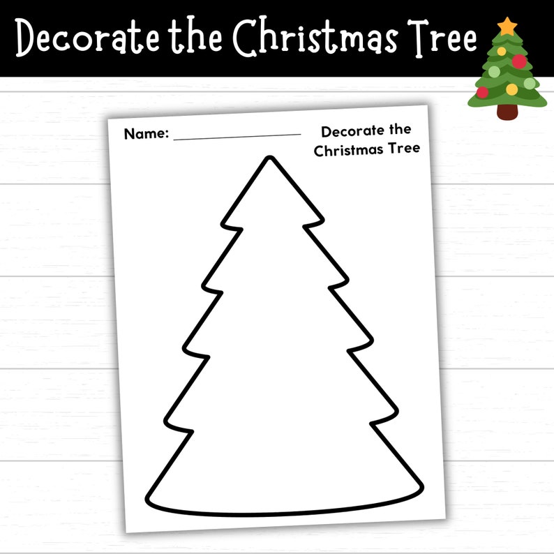 Decorate the Christmas Tree, Christmas Tree Craft, Christmas Tree ...